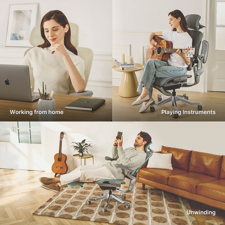 Hinomi H2 Pro Ergonomic Chair for Long Hours with Footrest & 3D Lumbar ...
